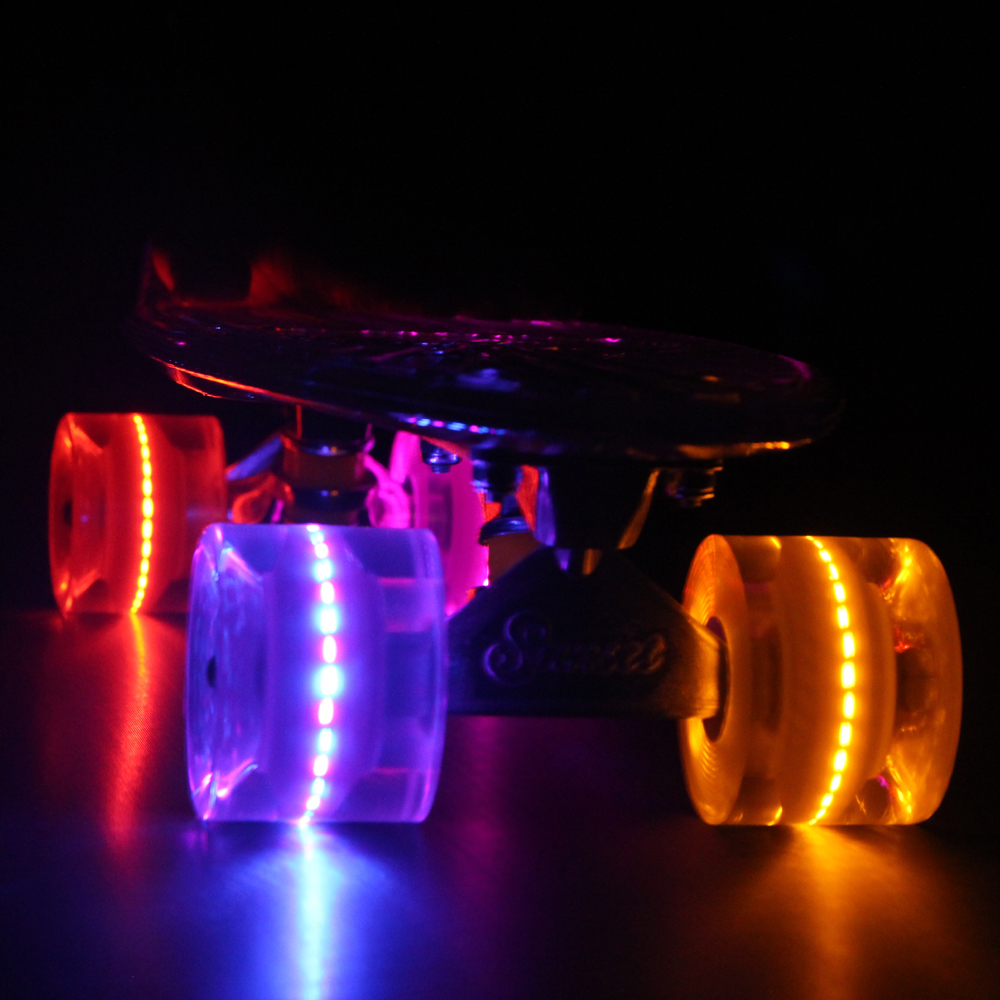 Modernes Penny board mit LED Ausstattung in der Schweiz